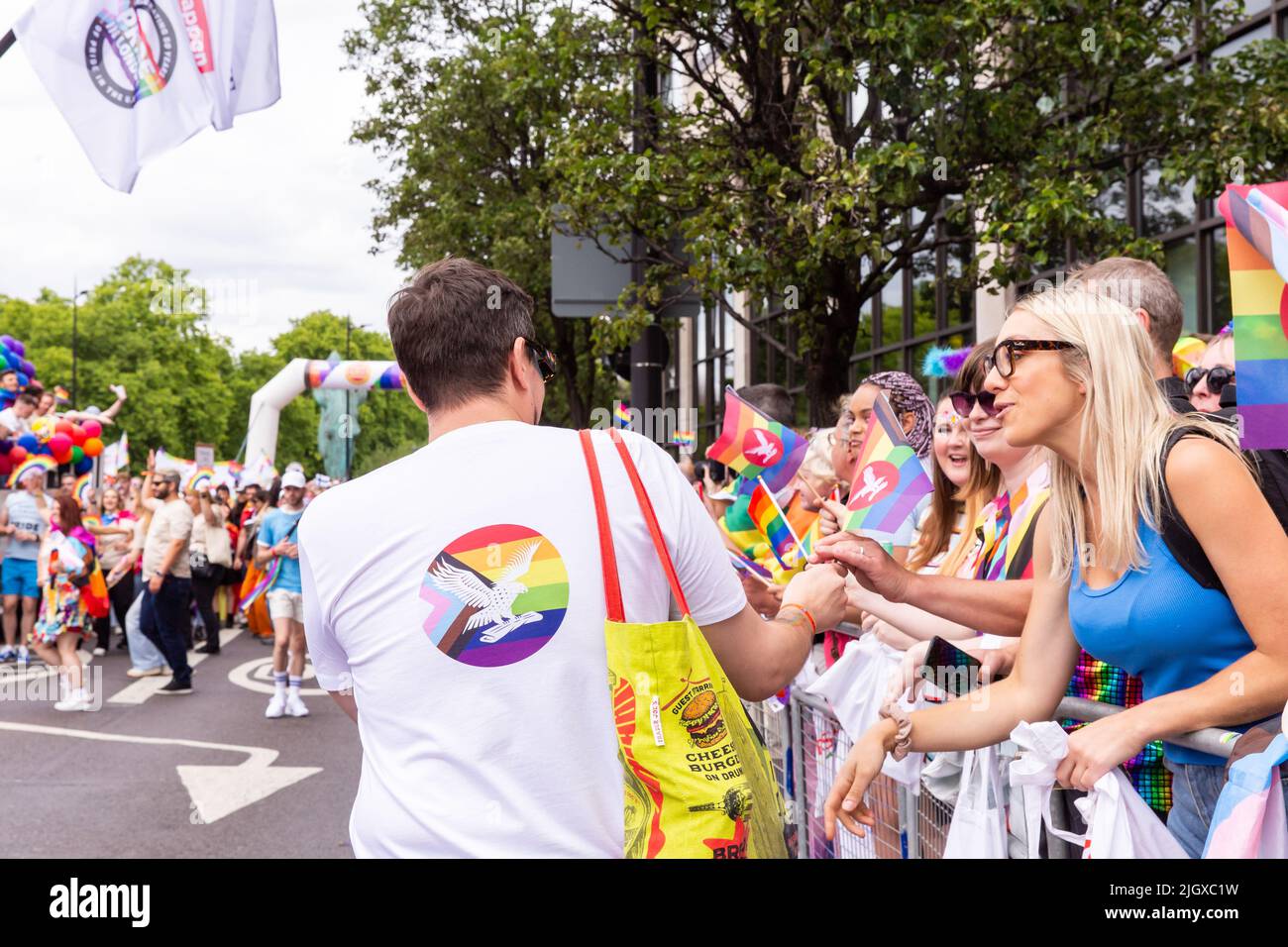 Scenes of the crowd - The Independent marching in the Pride in London ...