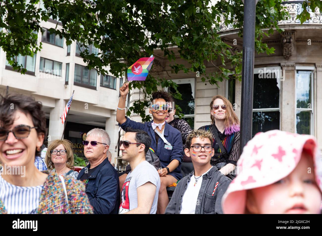 Scenes of the crowd - The Independent marching in the Pride in London ...