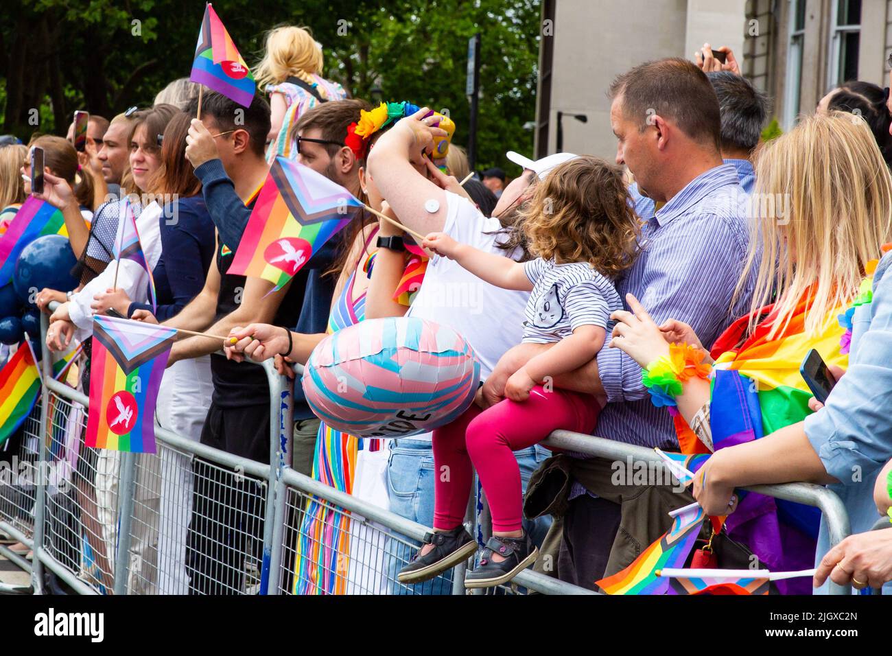 Scenes of the crowd - The Independent marching in the Pride in London ...