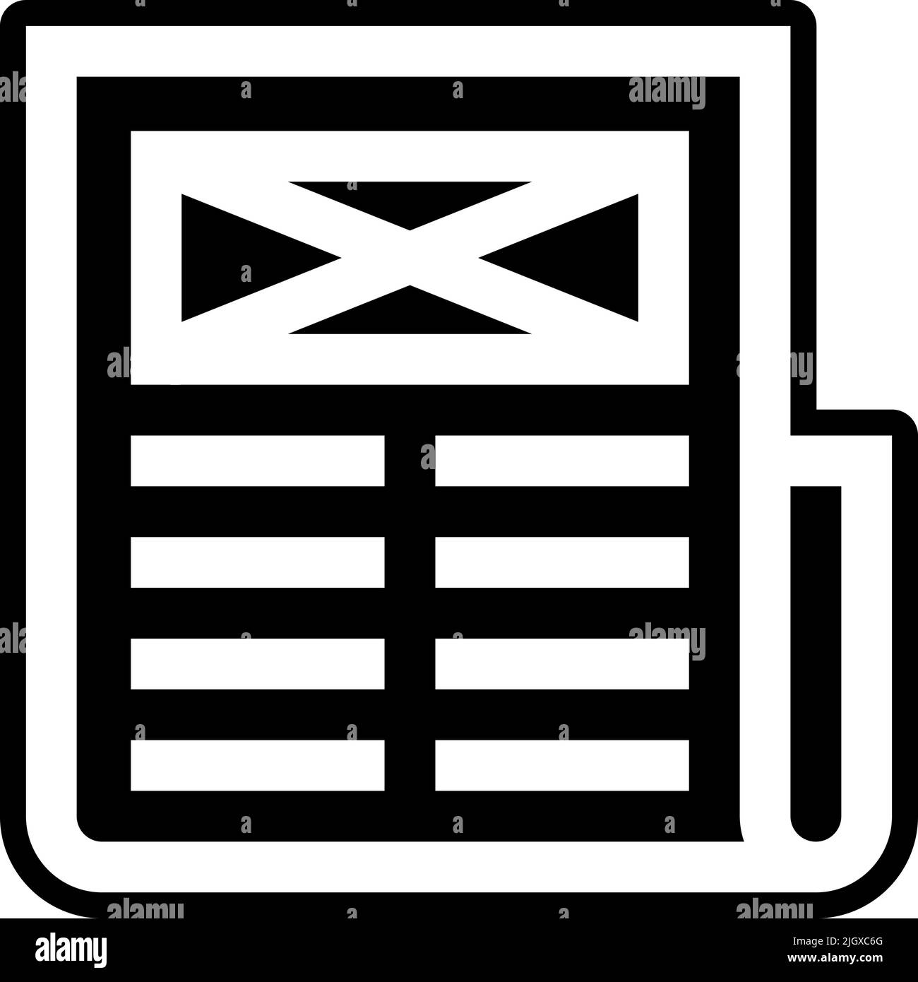 Fake news newspaper black Stock Vector Images - Alamy