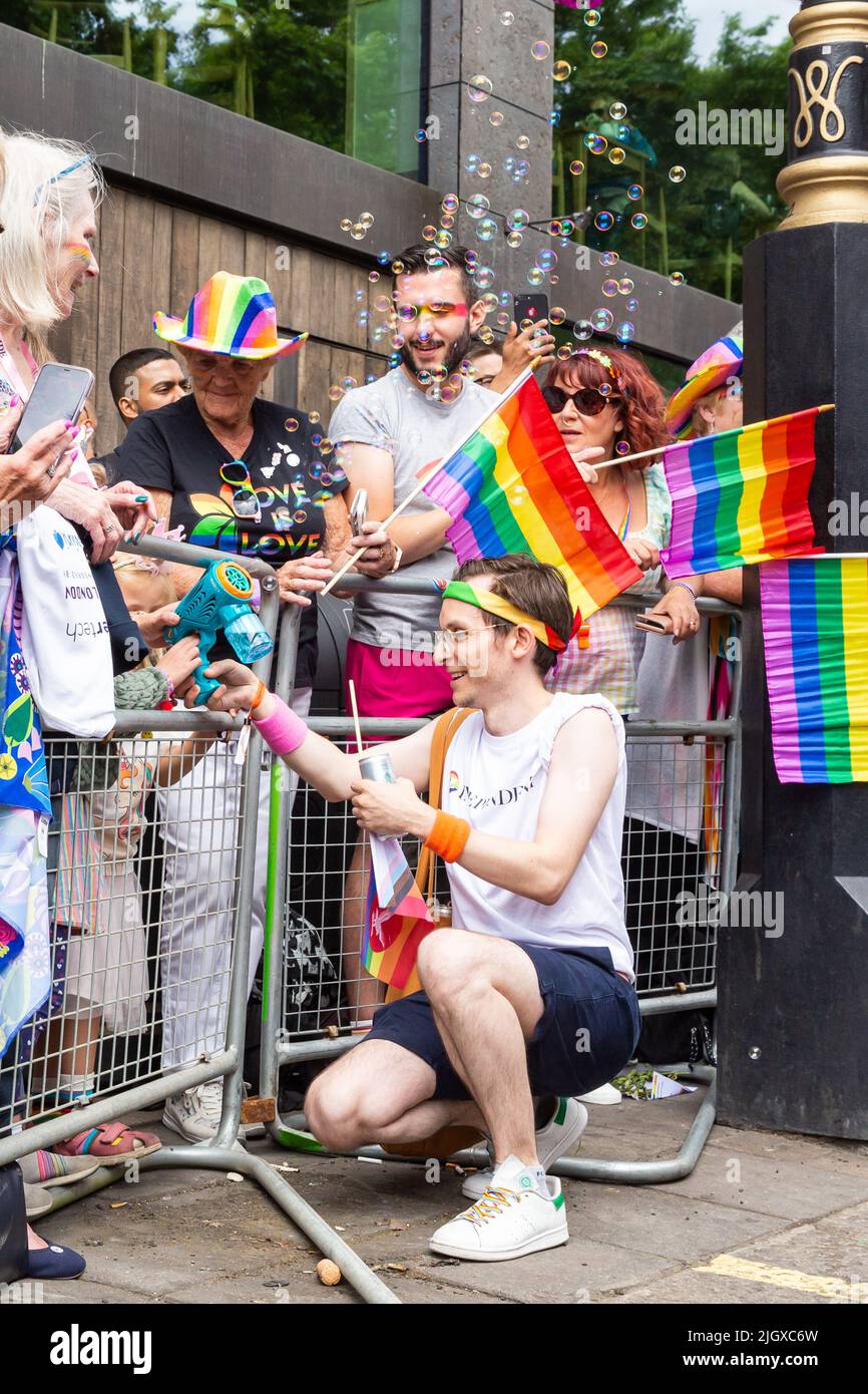 Scenes of the crowd - The Independent marching in the Pride in London ...