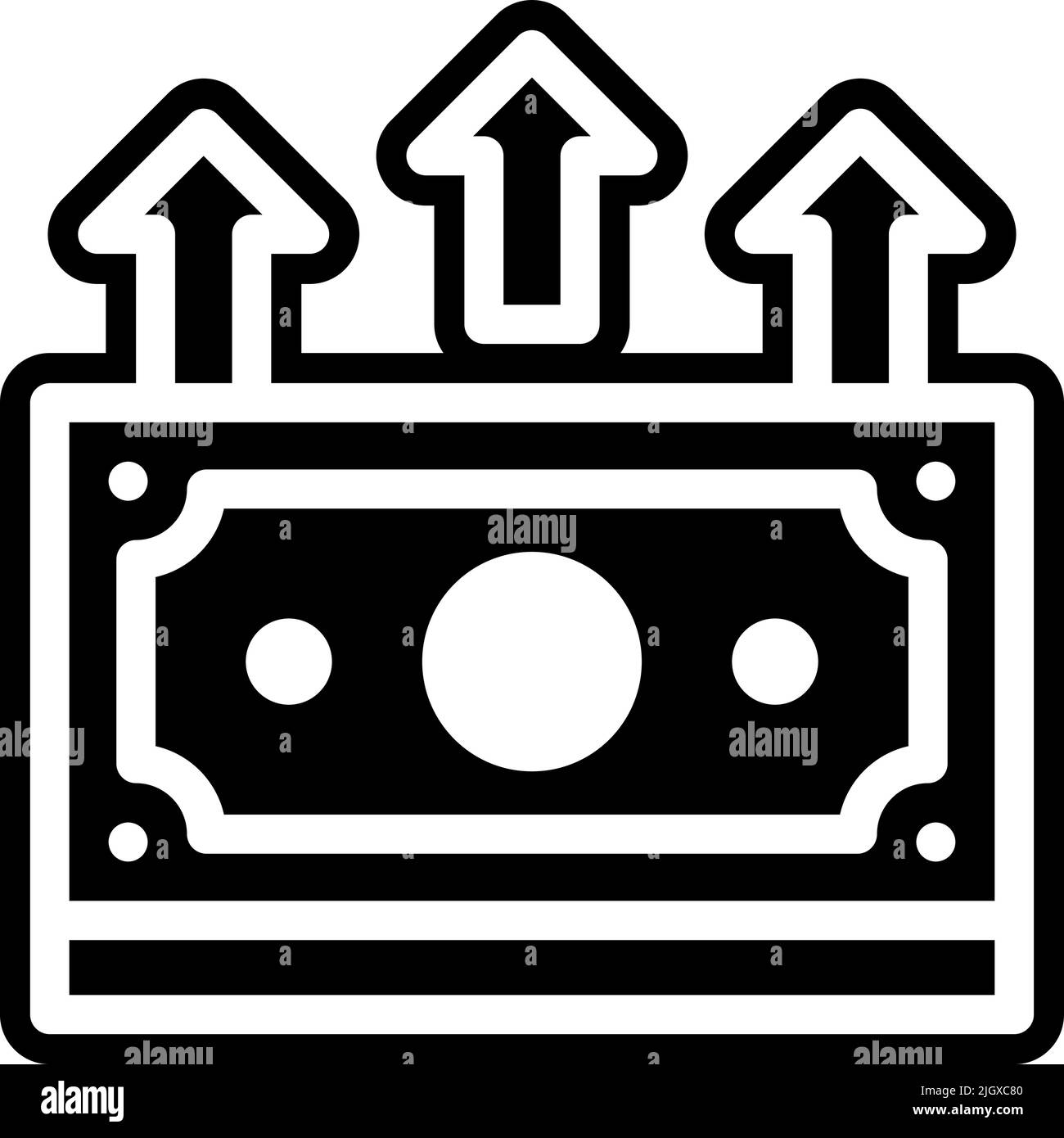 Finances increase icon Stock Vector Image & Art - Alamy