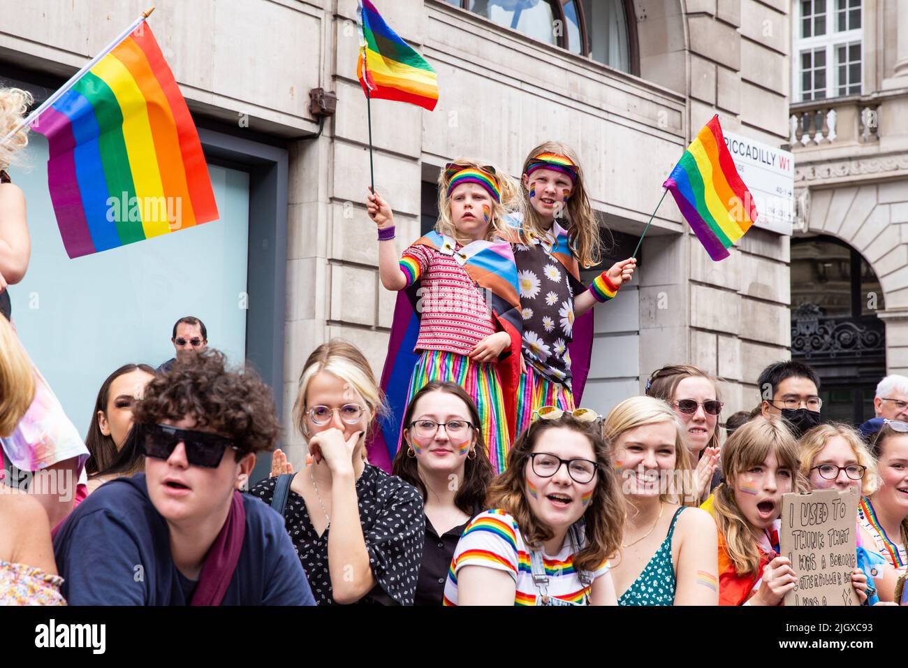Scenes of the crowd - The Independent marching in the Pride in London ...