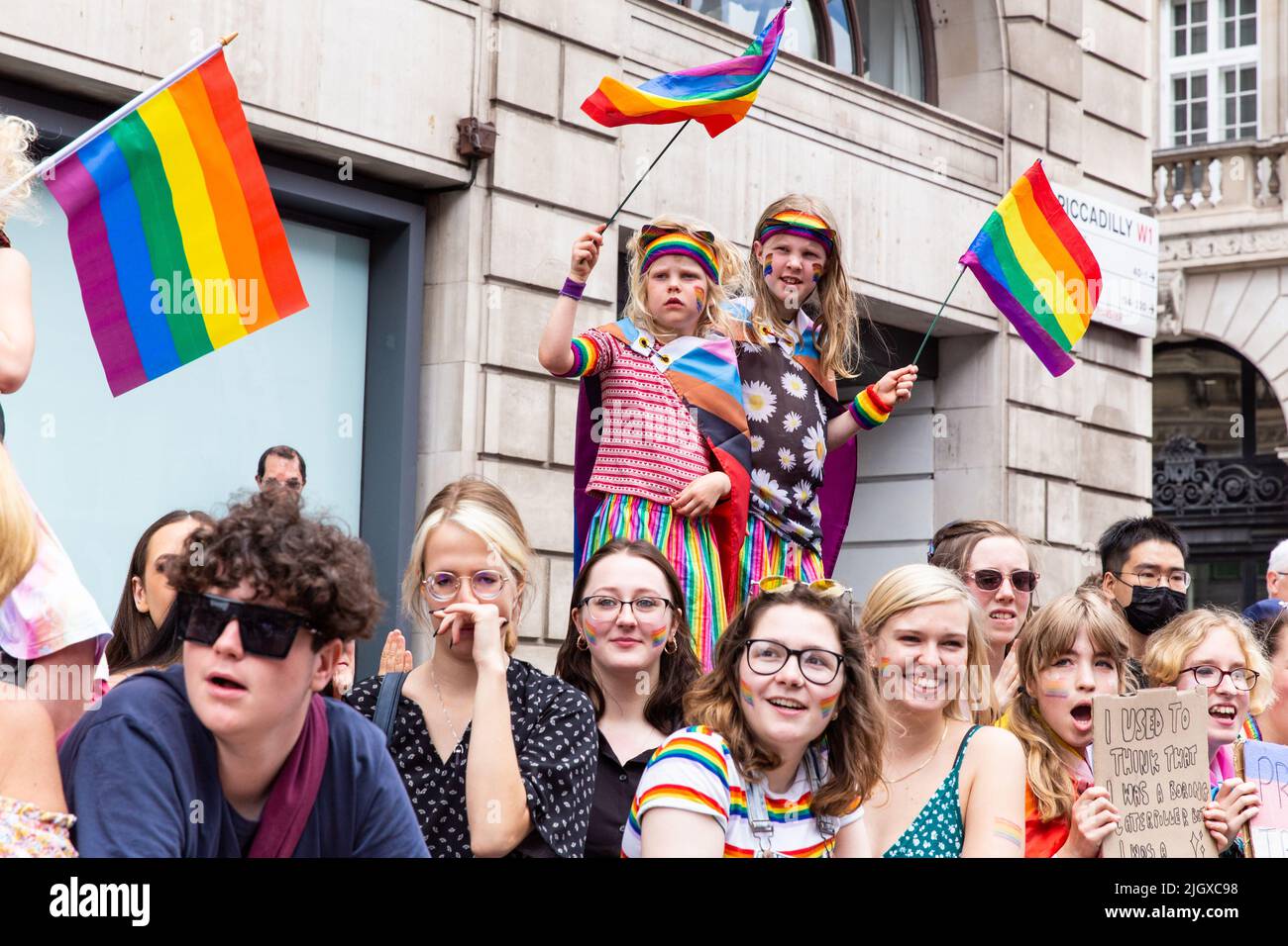 Scenes of the crowd - The Independent marching in the Pride in London ...