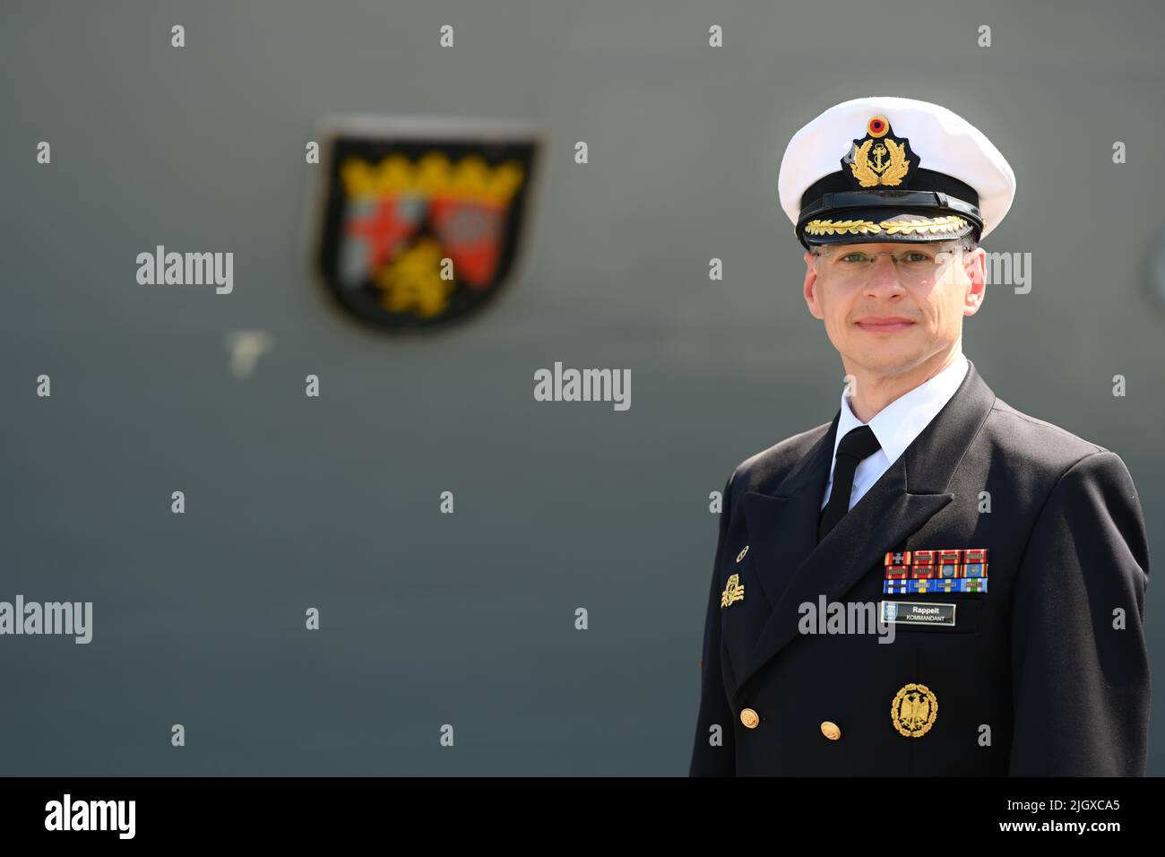 Wilhelmshaven, Germany. 13th July, 2022. Frigate Captain Stefan Rappelt ...
