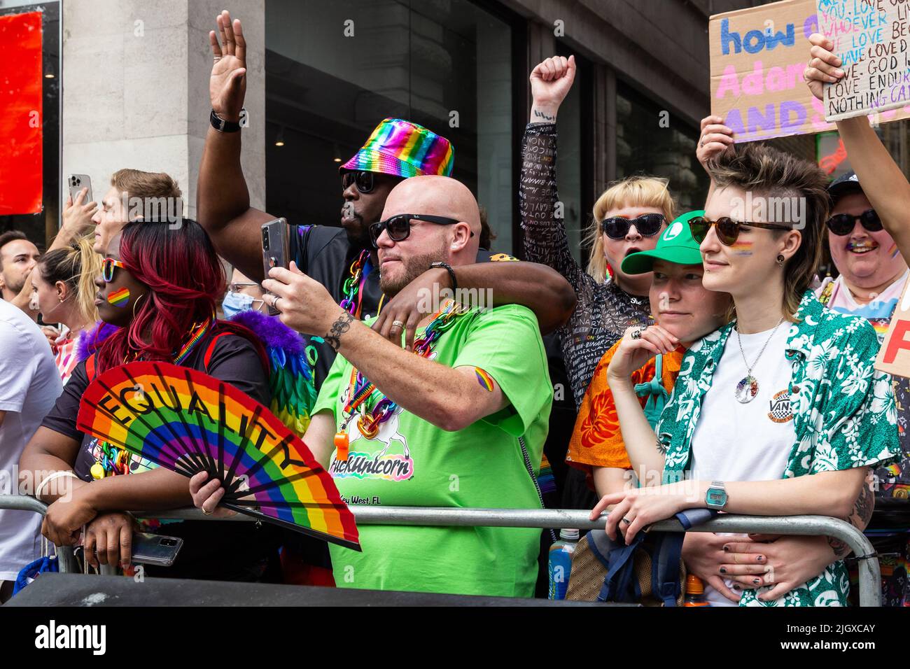 Scenes of the crowd - The Independent marching in the Pride in London ...