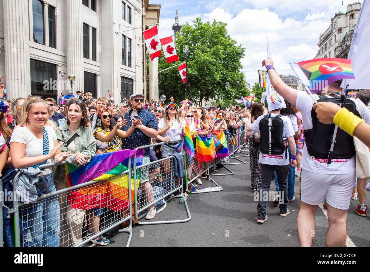 Scenes of the crowd - The Independent marching in the Pride in London ...