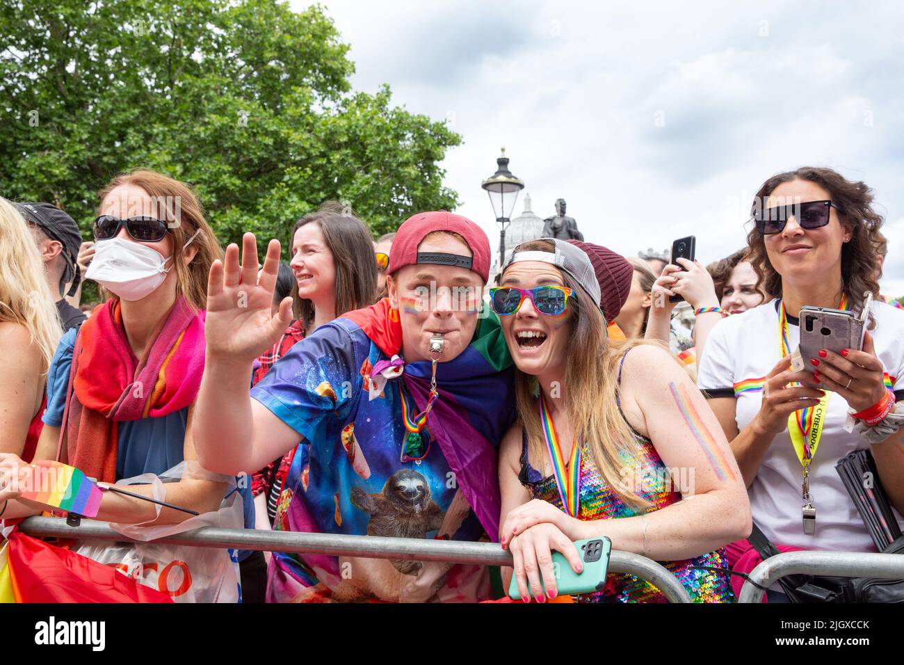 Scenes of the crowd - The Independent marching in the Pride in London ...