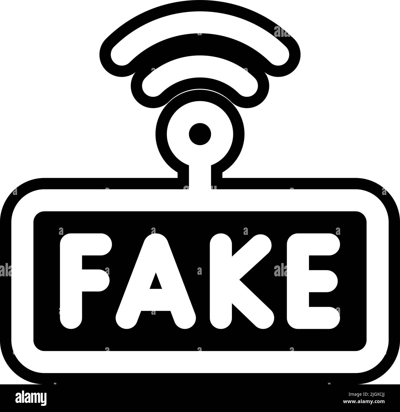 Fake news icon Stock Vector Image & Art - Alamy