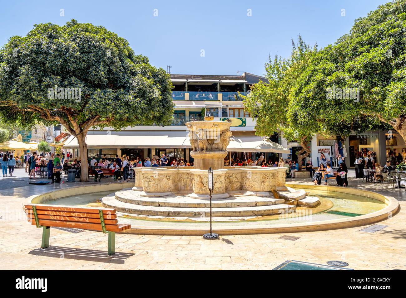 Market, Heraklion, Island Crete, Greece Stock Photo - Alamy
