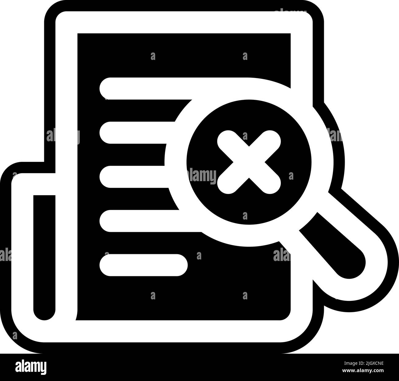 Fake news document icon Stock Vector Image & Art - Alamy