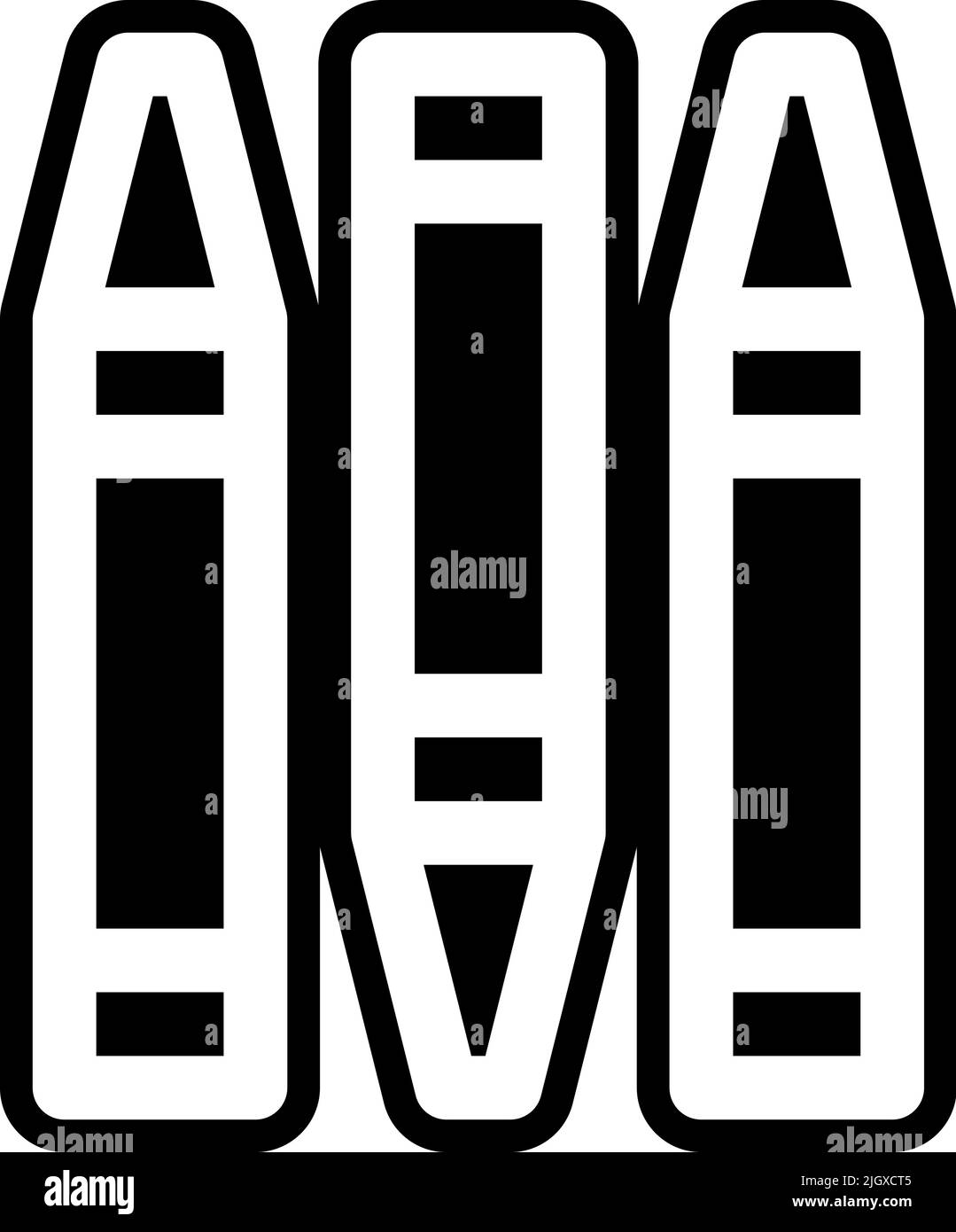 Crayons and pencils Black and White Stock Photos & Images - Alamy