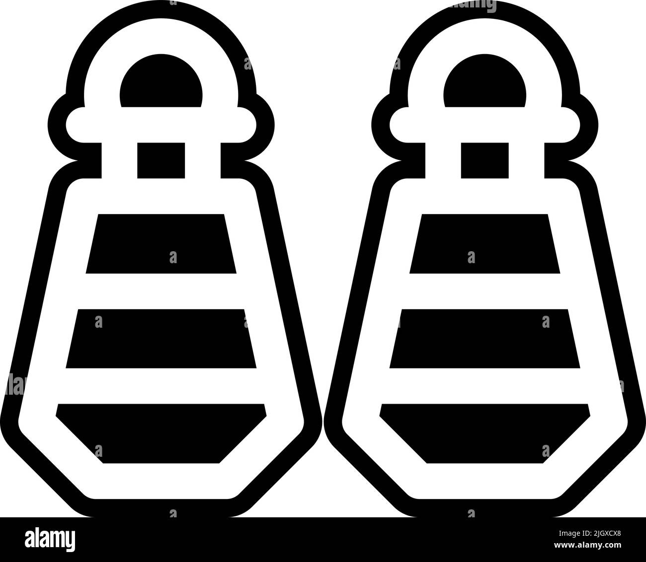 Salt shaker pepper pot Stock Vector Images - Alamy