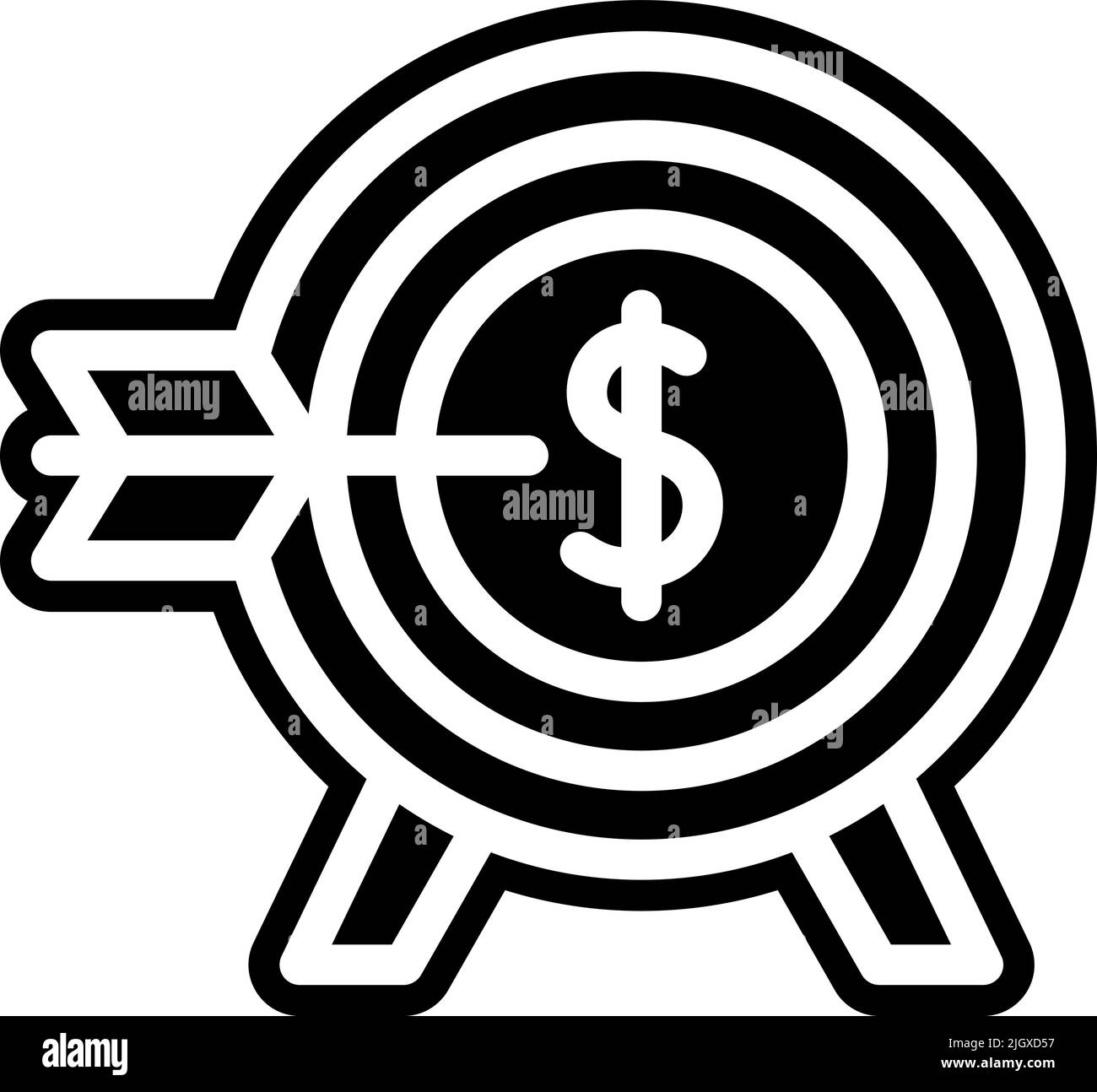 Finances target icon Stock Vector Image & Art - Alamy