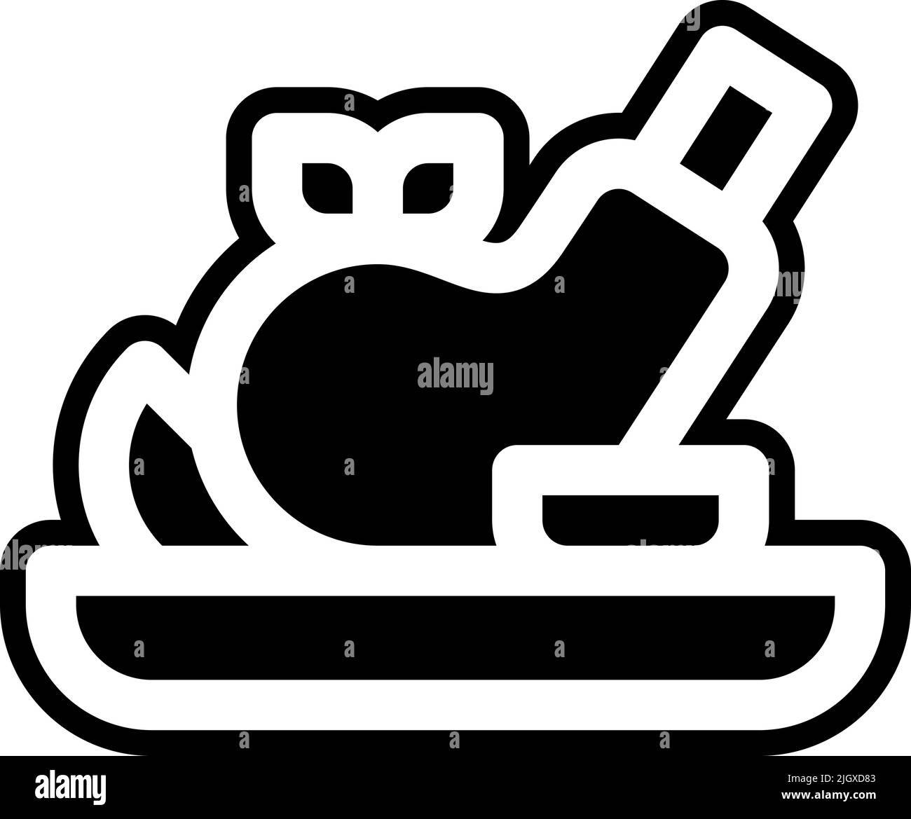 Food and restaurant ribs icon Stock Vector Image & Art - Alamy