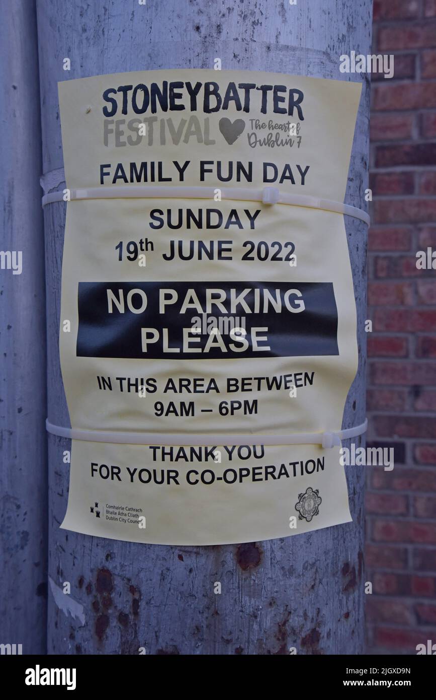 A flyposted notice for a family fun day in the trendy Dublin area of ...