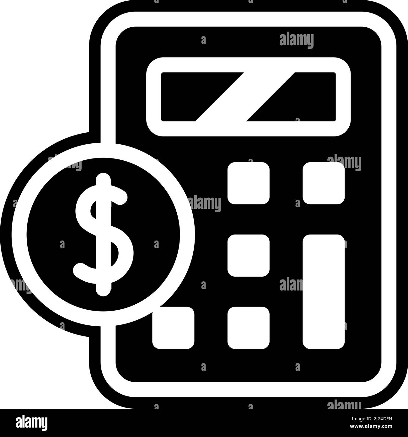 Calculator icon glyph Stock Vector Images - Alamy