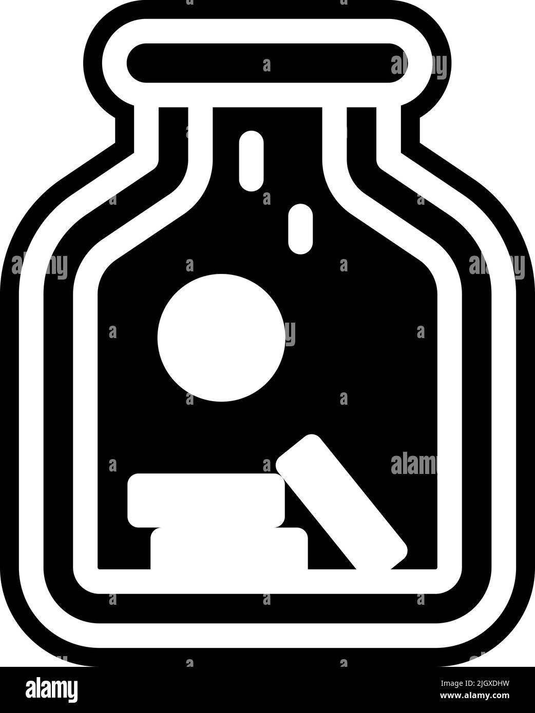 Money retirement fund jar isolated Black and White Stock Photos ...