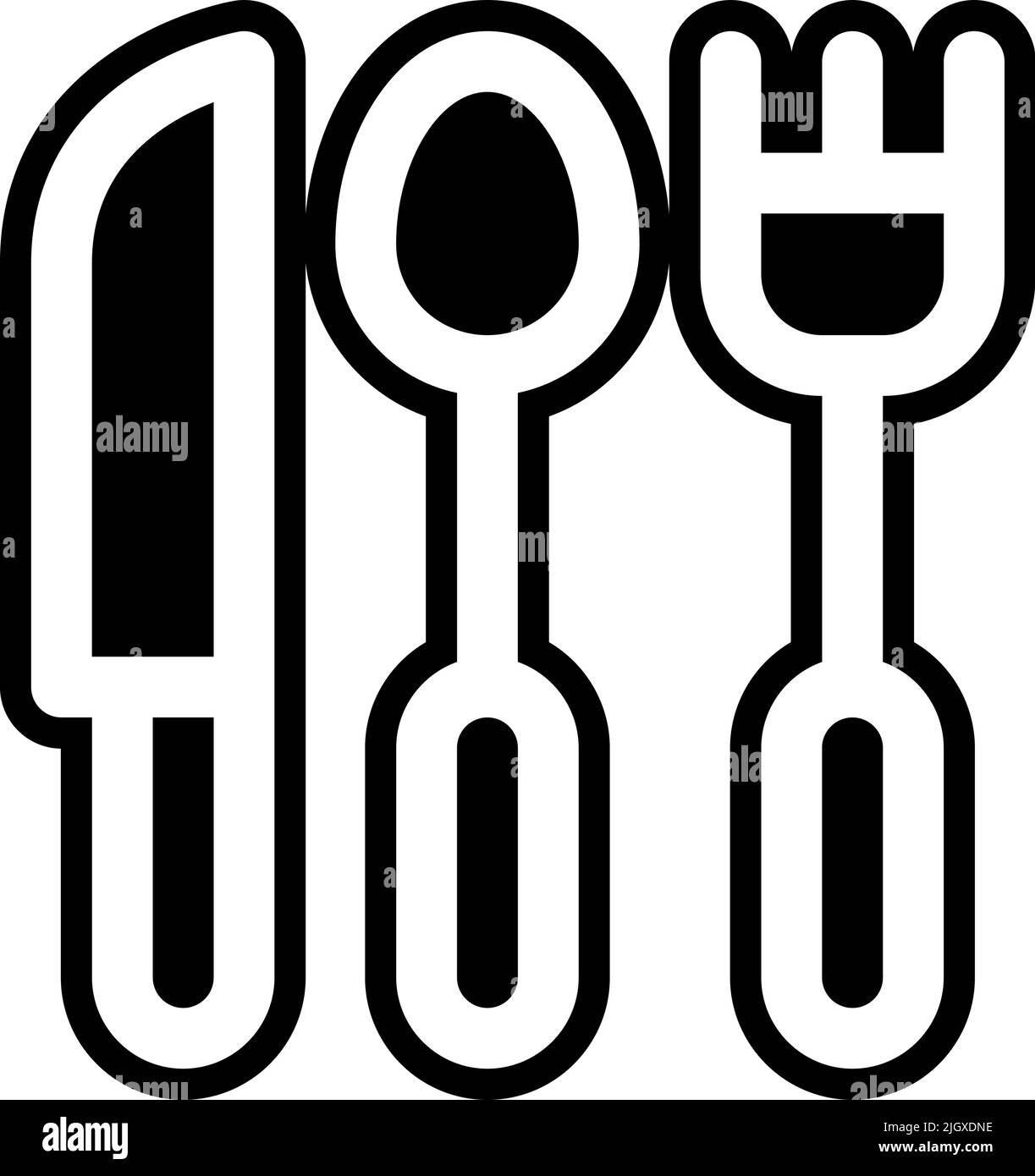 Food and restaurant cutlery icon Stock Vector Image & Art - Alamy