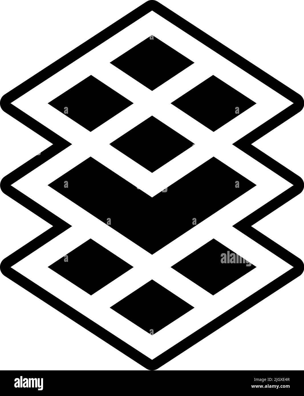 Layers icon Black and White Stock Photos & Images - Alamy