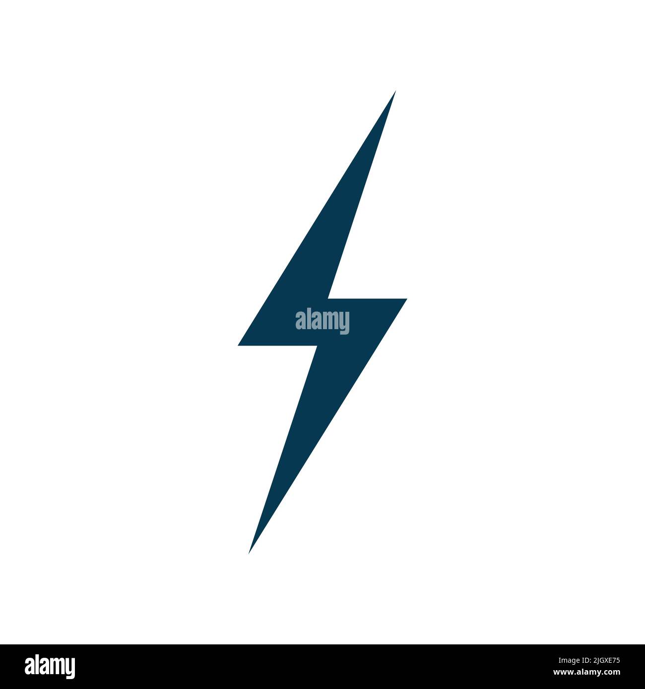 Lightning icon vector isolated on white background Stock Vector Image ...