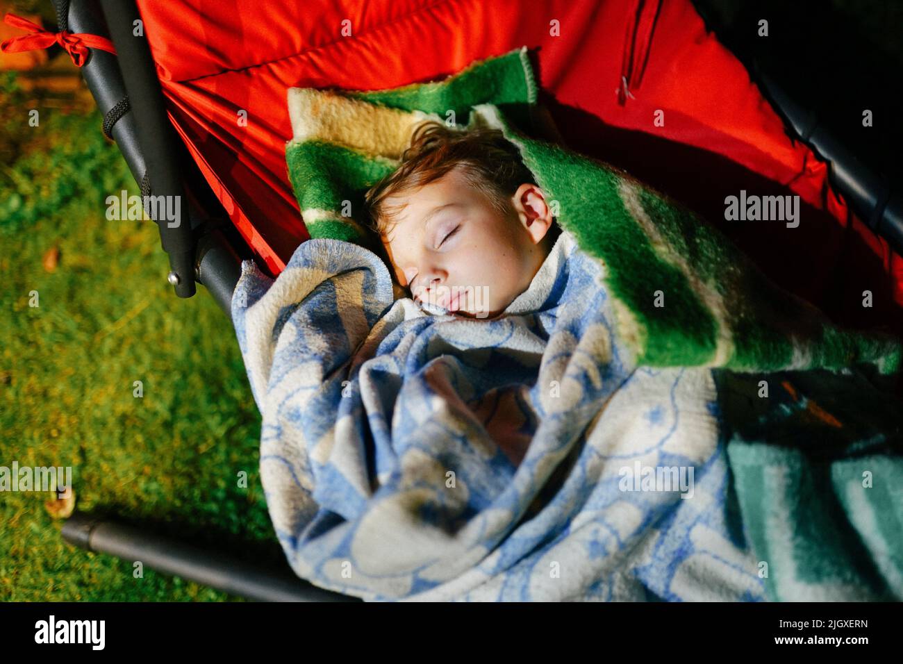 Sleepy grass campground hi-res stock photography and images - Alamy