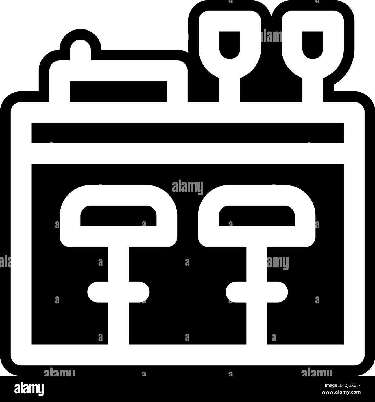 Food and restaurant bar counter icon Stock Vector Image & Art - Alamy