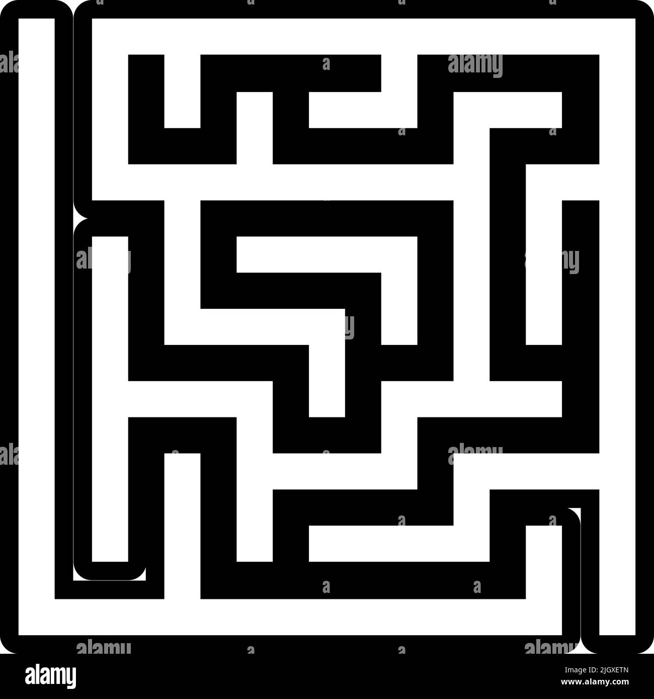 Kids maze game cute Black and White Stock Photos & Images - Alamy