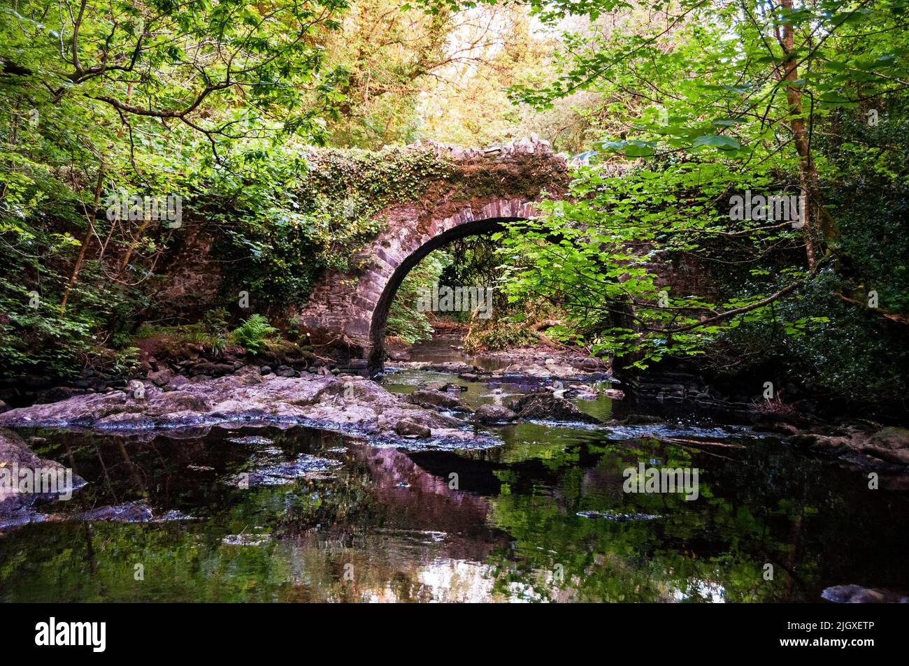 Arched bridge on the Virginia Park Lodge historic grounds, Virginia ...
