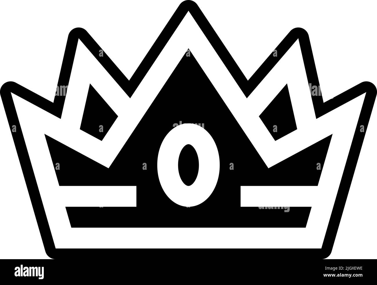 Cartoon crown symbol hi-res stock photography and images - Alamy