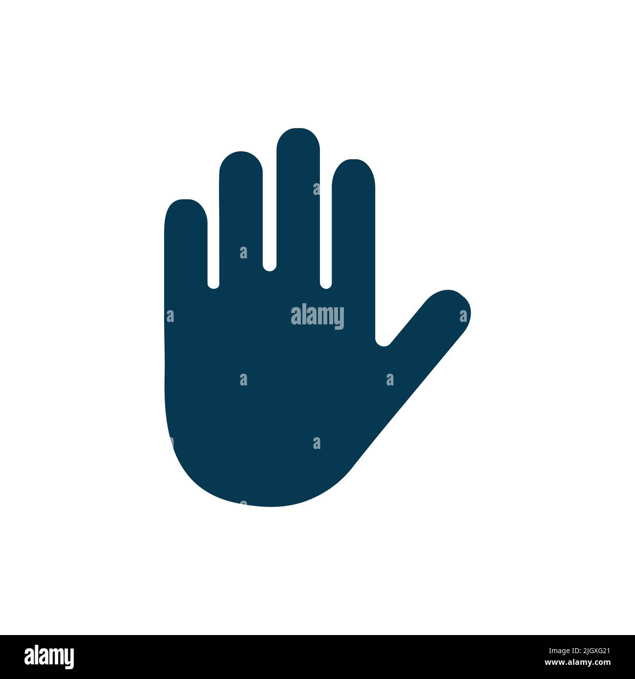 Human palm Stock Vector Images - Alamy