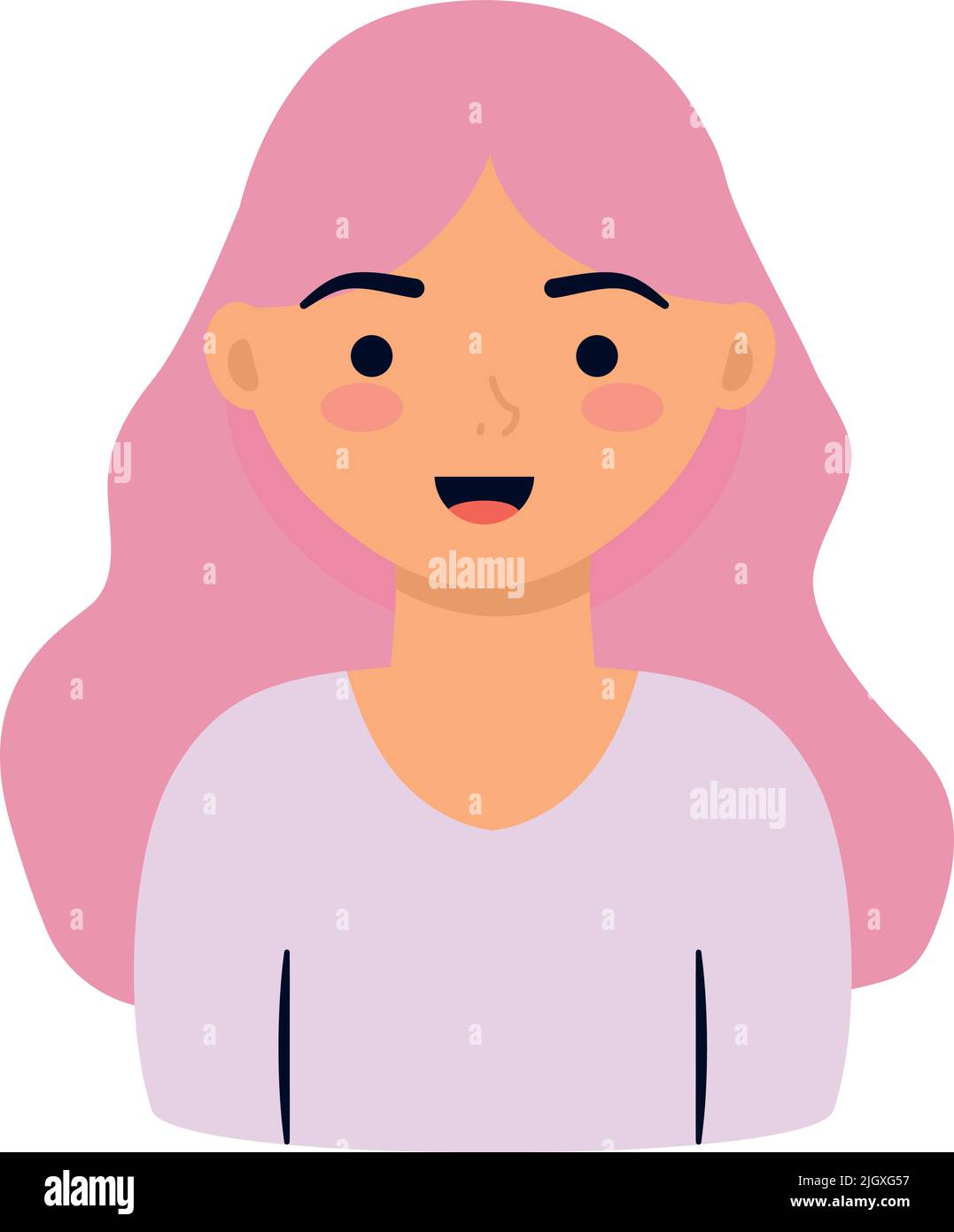 happy woman illustration Stock Vector Image & Art - Alamy