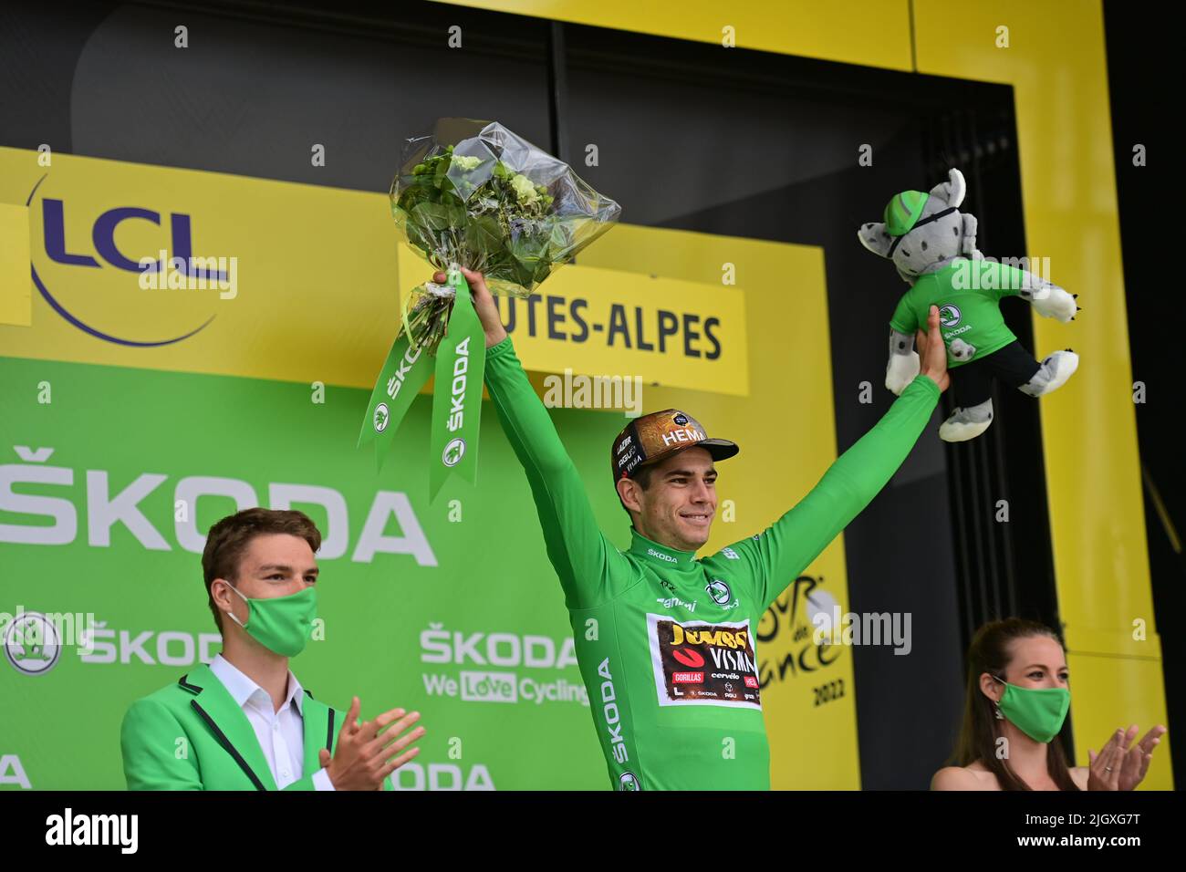 during Stage 11 of the Tour De France, Albertville to Col du Granon ...