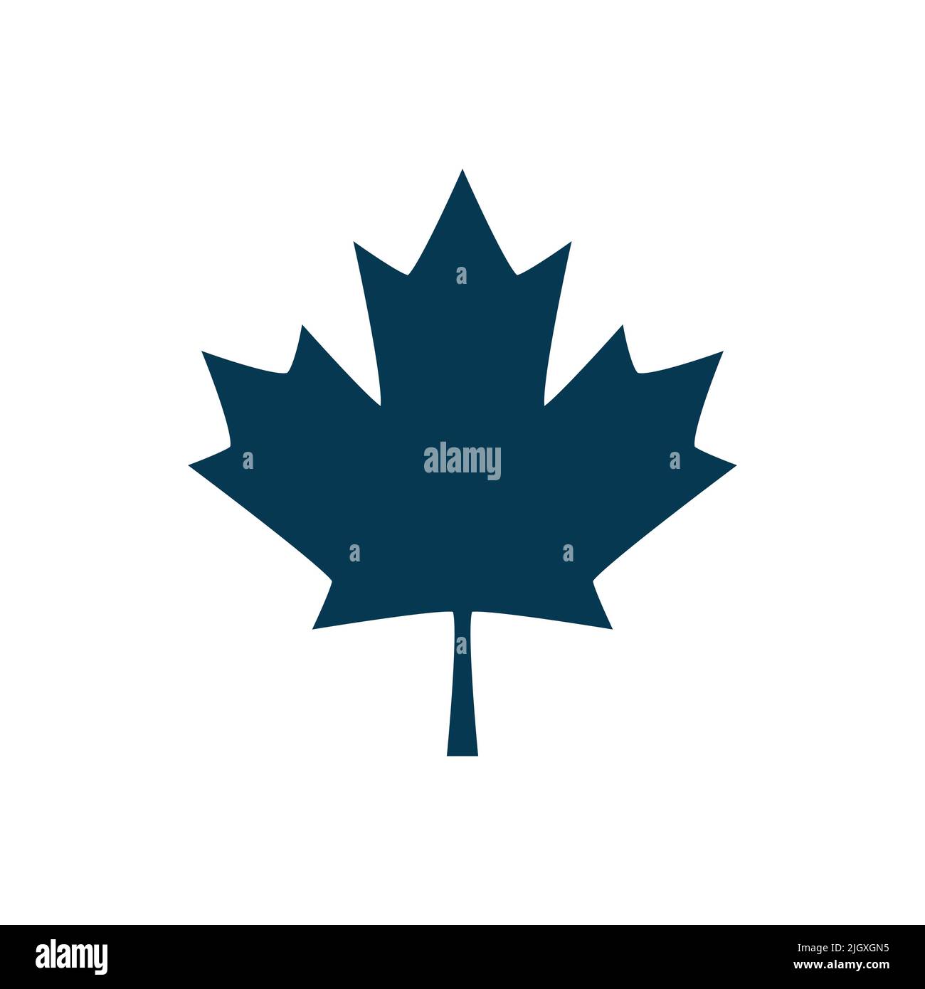 Maple leaf icon isolated on white background. Vector illustration Stock Vector Image & Art - Alamy