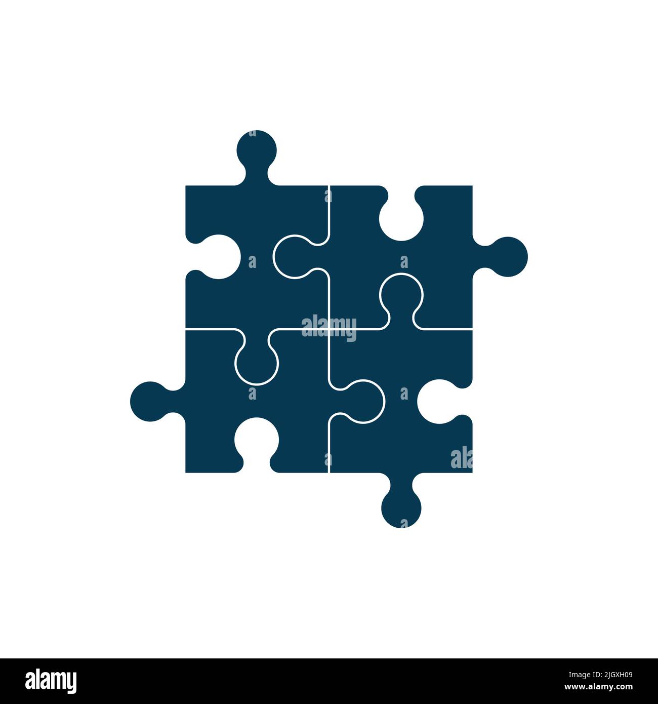 Puzzle Logo icon vector isolated on white background Stock Vector Image ...