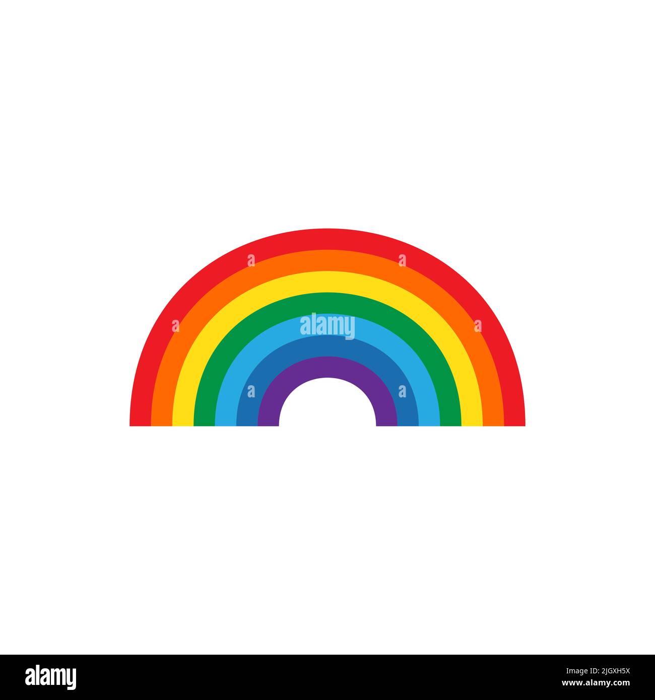 Rainbow icon vector isolated on white background Stock Vector Image ...