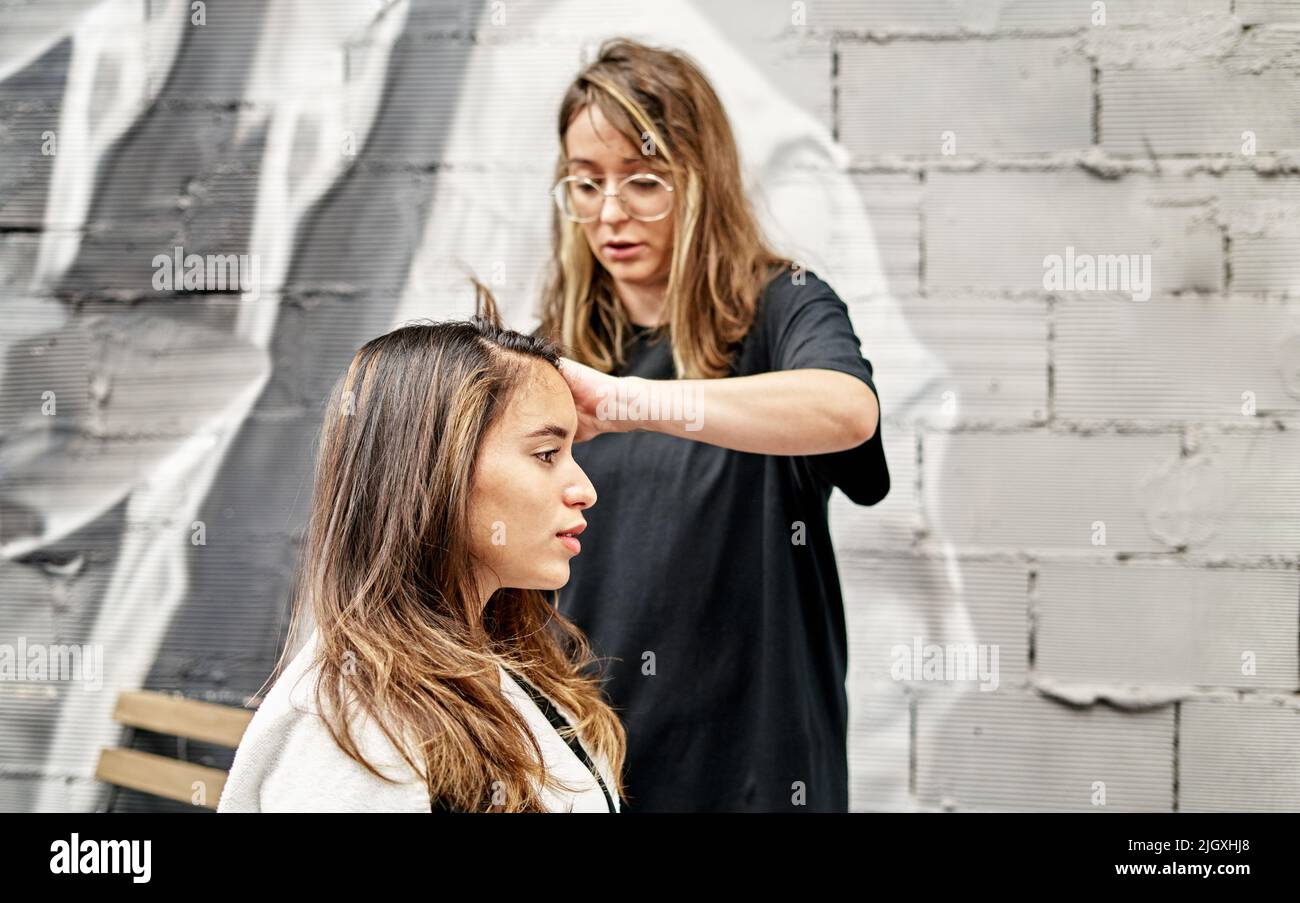 Haircut model hi-res stock photography and images - Alamy
