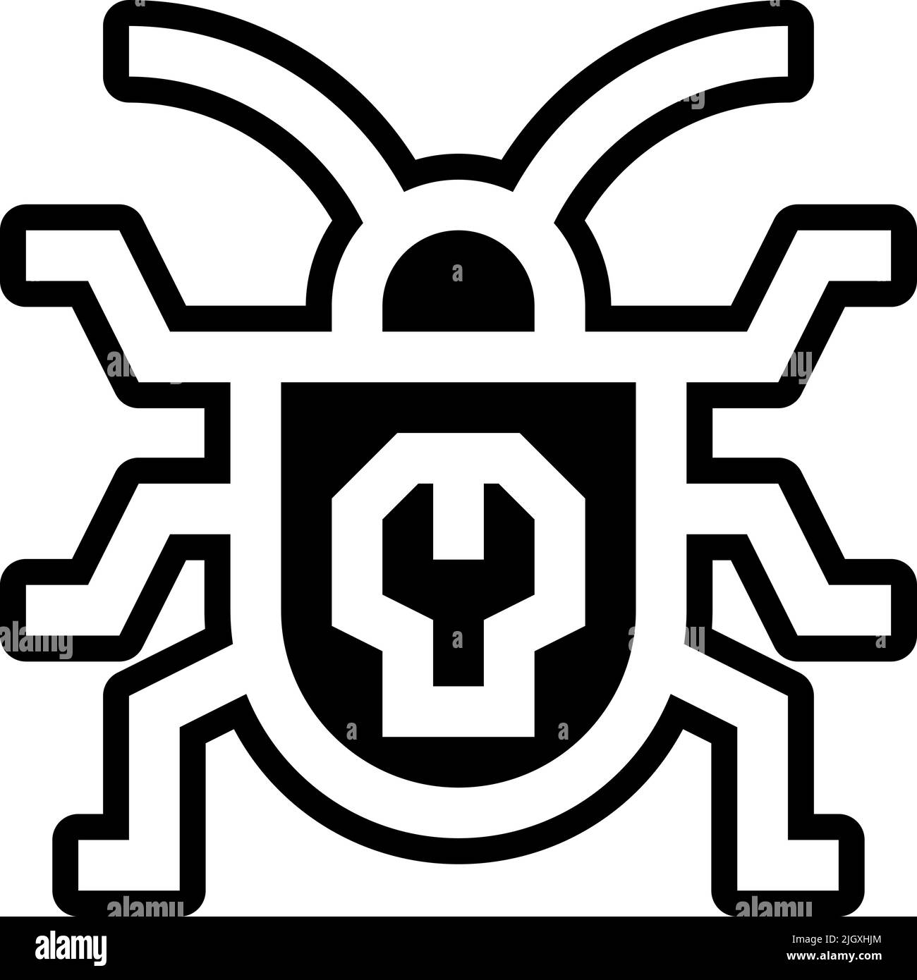 Game Development Bug Report Icon Stock Vector Image And Art Alamy