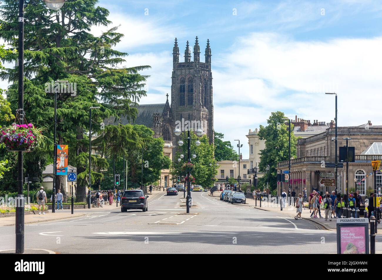All Saints Church from The Parade, Royal Leamington Spa, Warwickshire ...