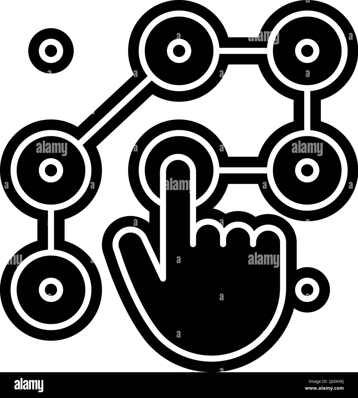 Hands lock icon Stock Vector Image & Art - Alamy