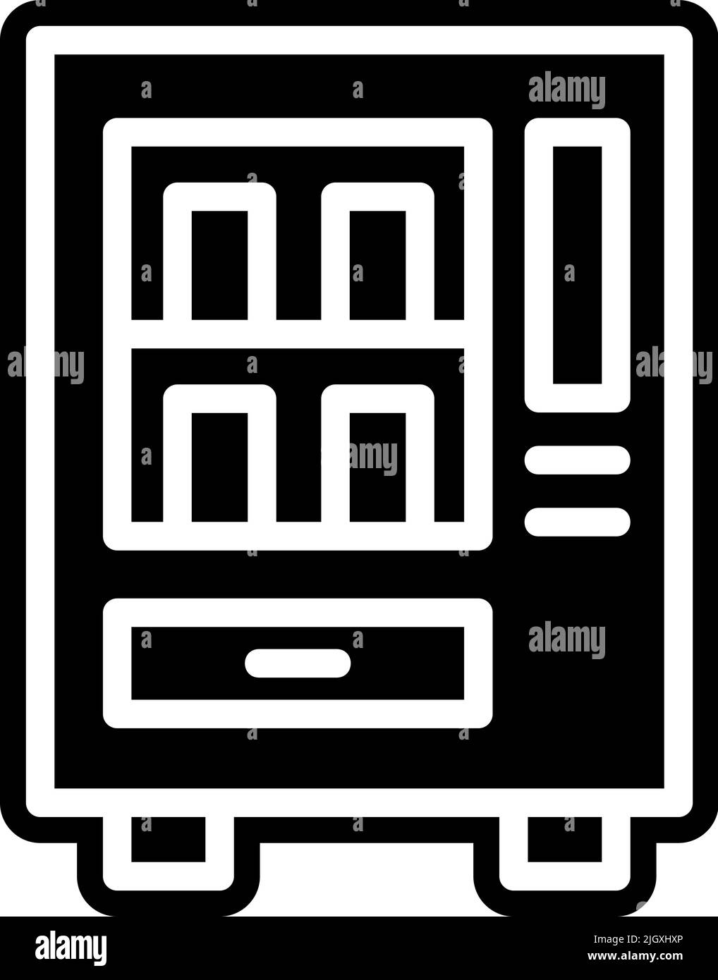 Food vending machine selling Stock Vector Images - Alamy