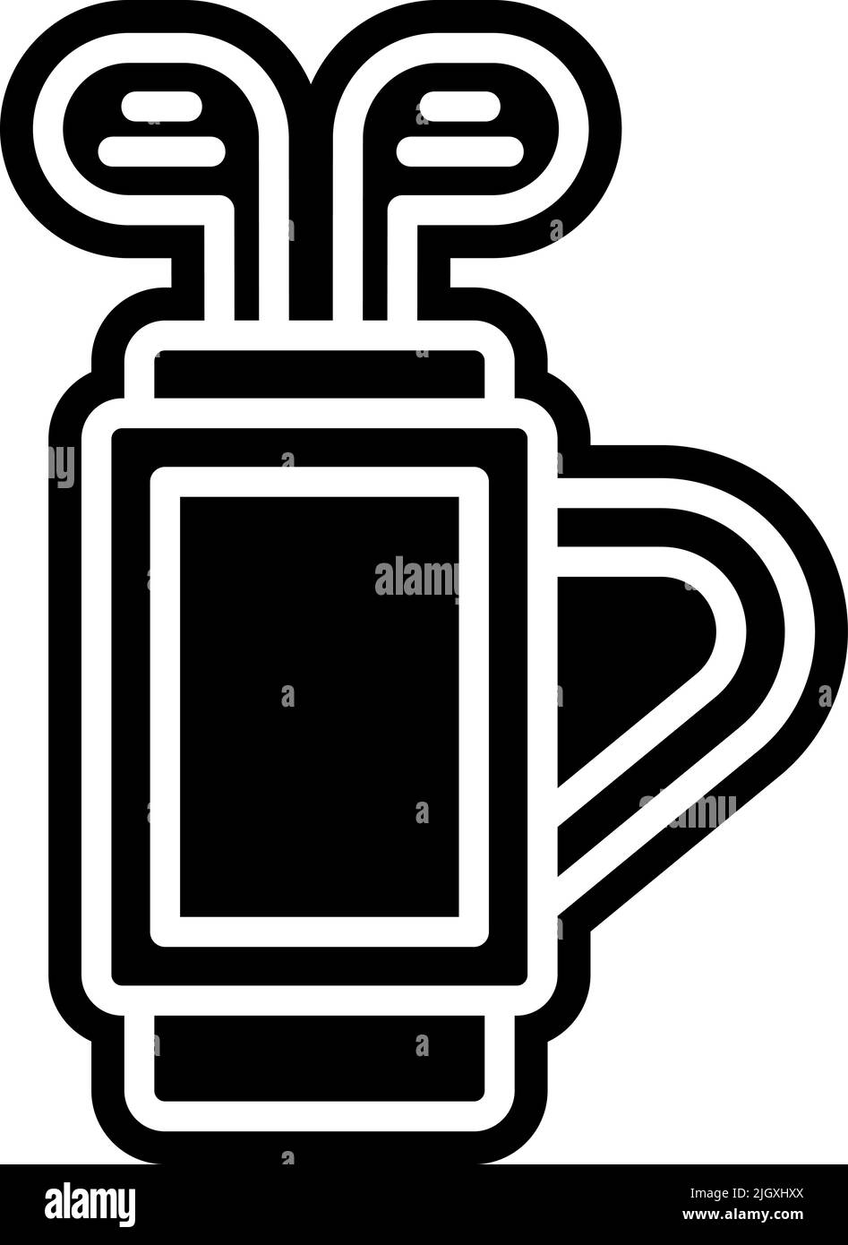 Golfer golf club bag Black and White Stock Photos & Images - Alamy