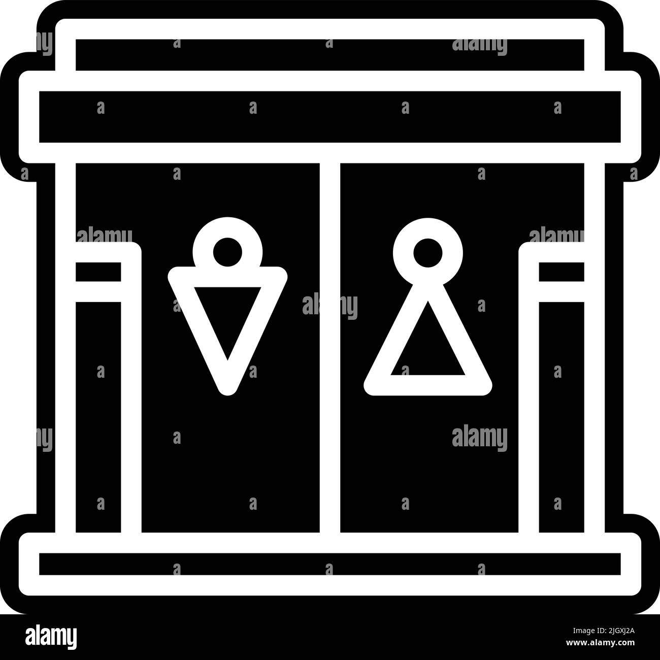 Public restroom on park Stock Vector Images - Alamy
