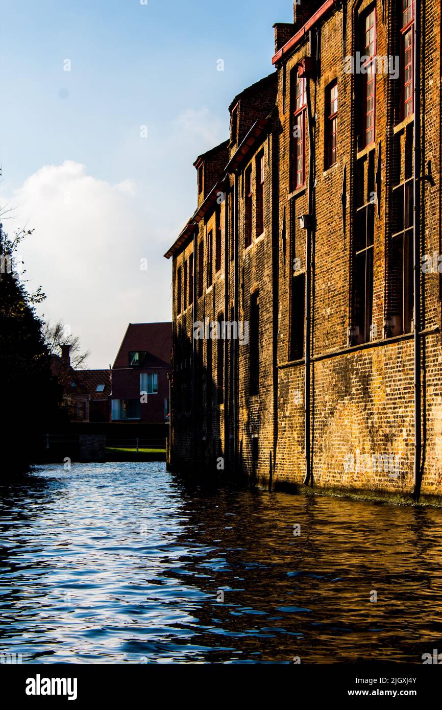 An old building surrounded with water Stock Photo - Alamy
