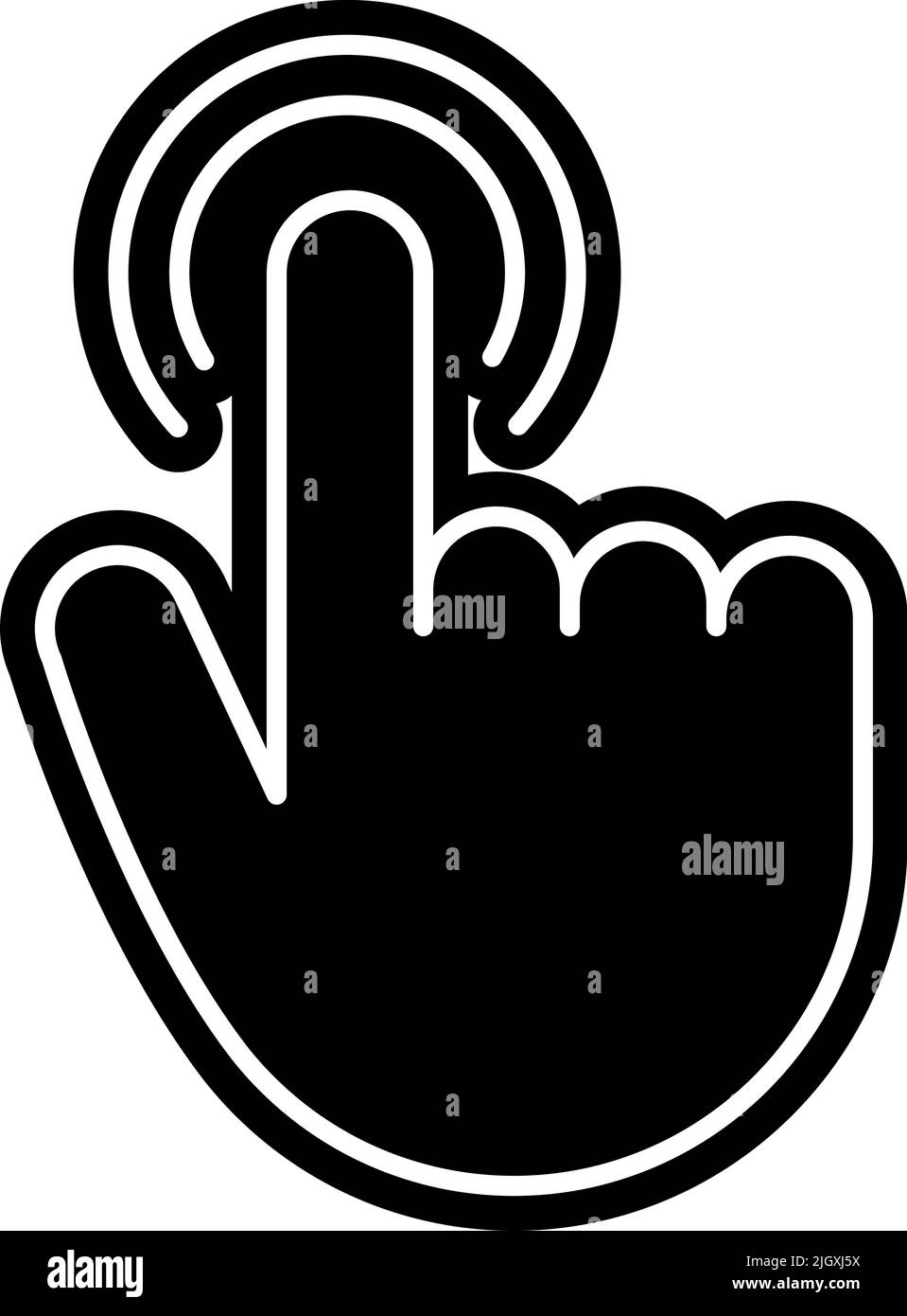Hands touch icon Stock Vector Image & Art - Alamy