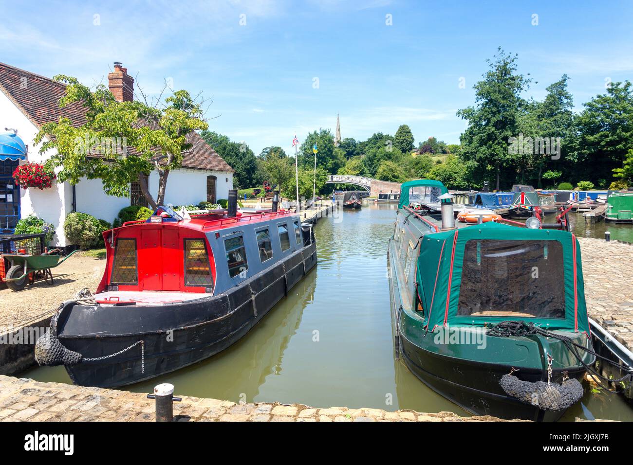 Canal boats, Braunston Marina, Braunston, Northamptonshire, England ...