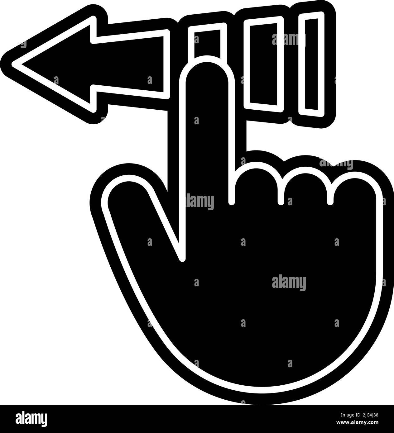 Hands arrow icon Stock Vector Image & Art - Alamy