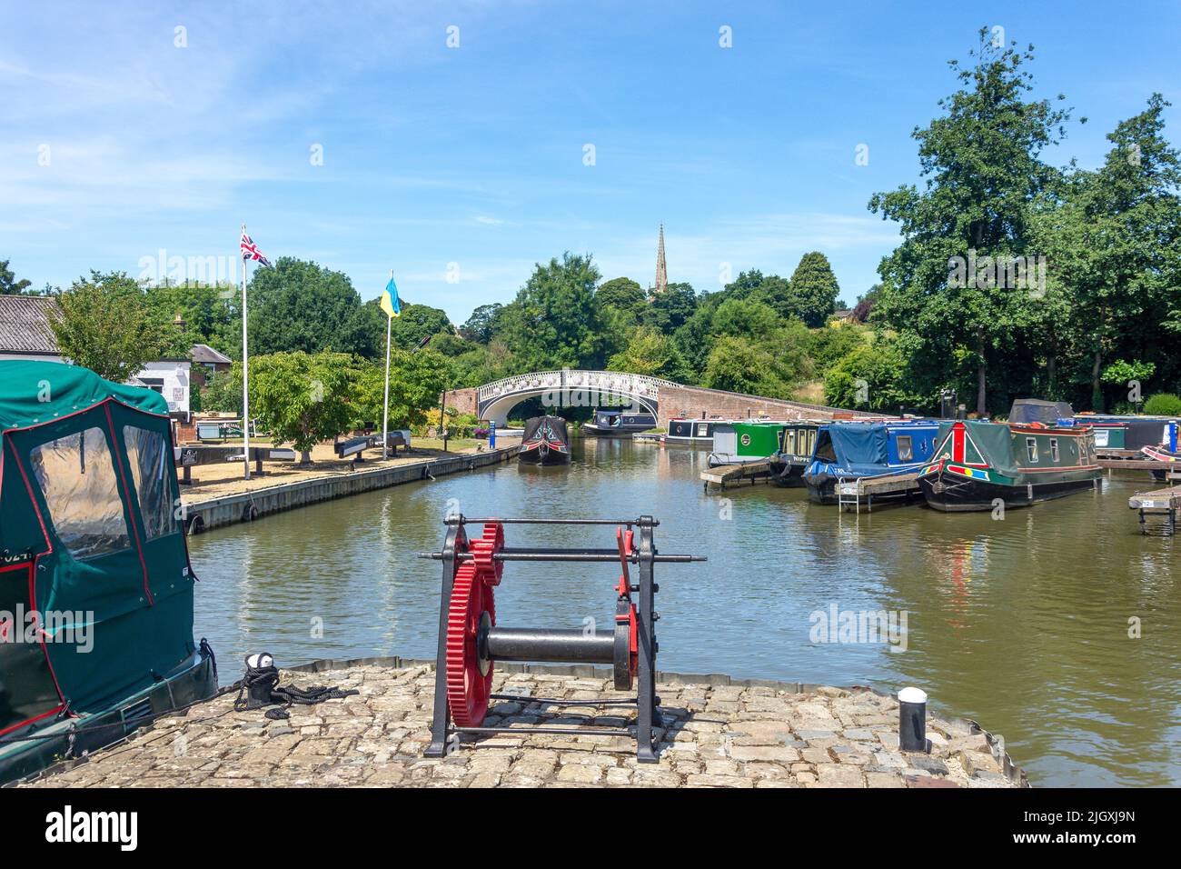 Canal boats, Braunston Marina, Braunston, Northamptonshire, England ...