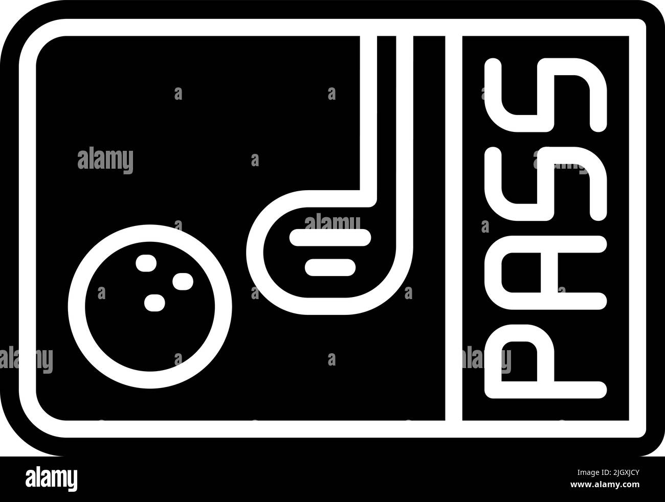 Golf pass icon Stock Vector Image & Art - Alamy