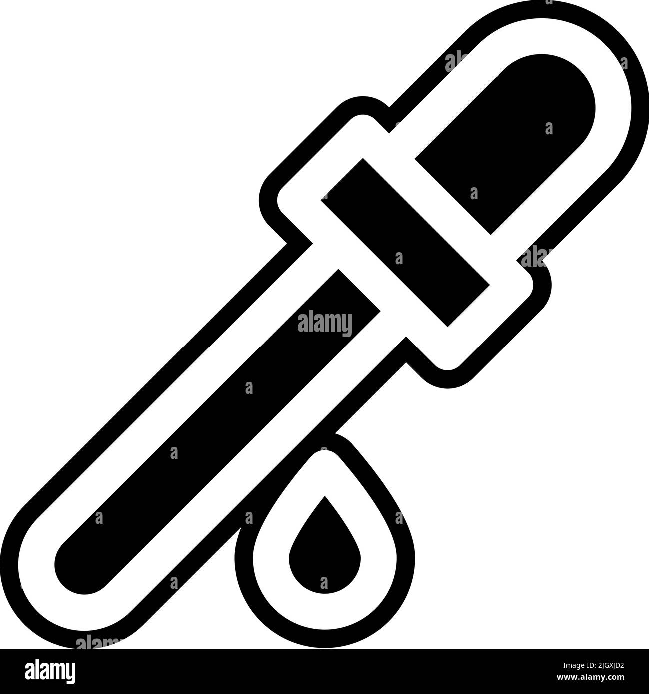 Medical dropper treatment glyph Stock Vector Images - Alamy